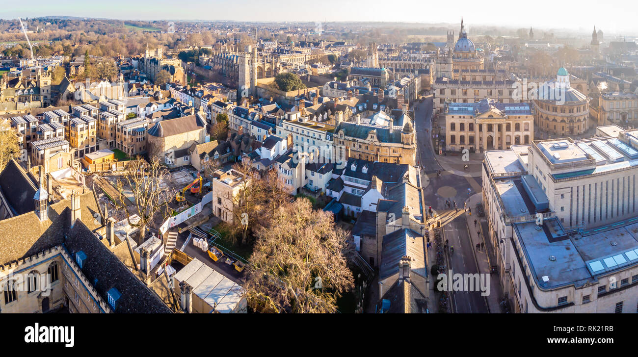 Aerial view of Oxford, United Kingdom Stock Photo - Alamy