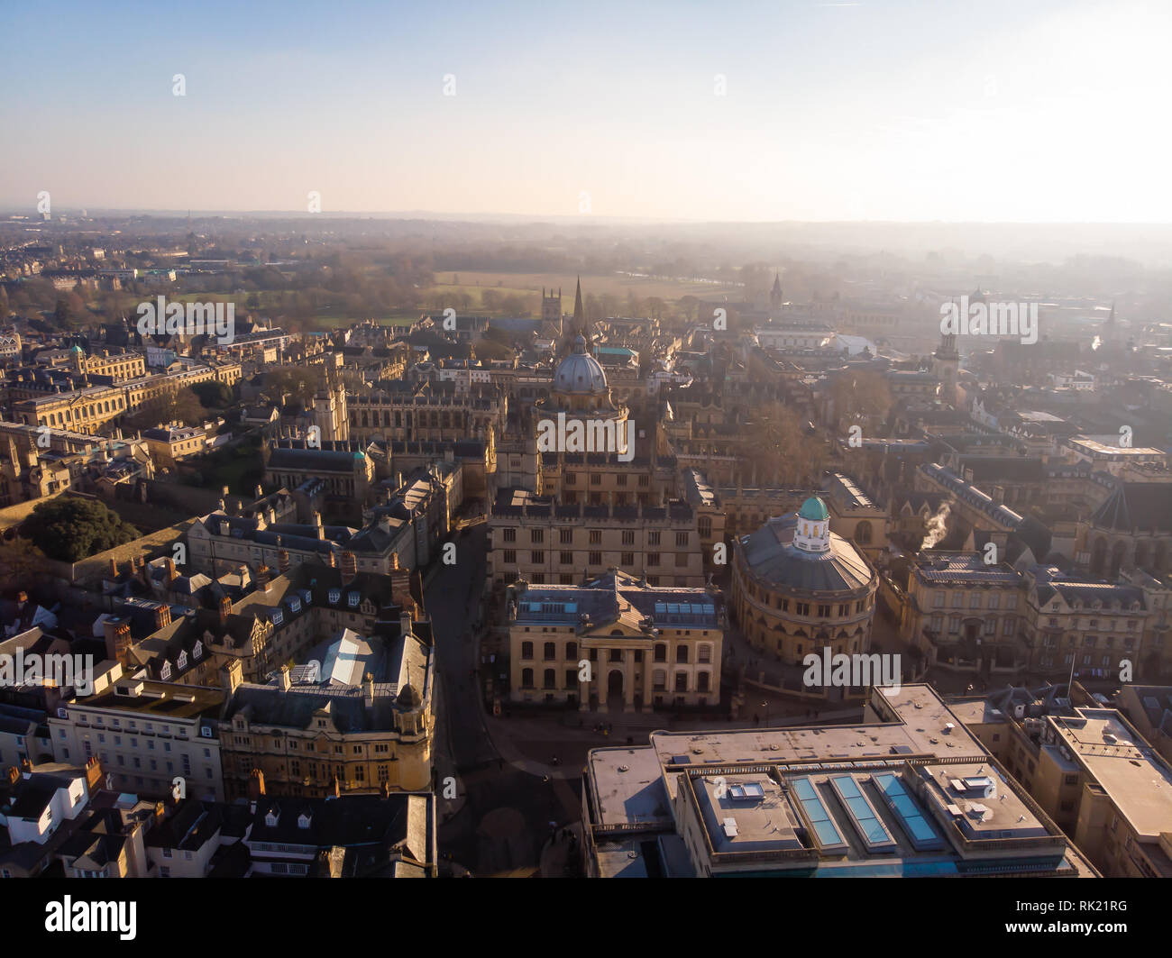 Aerial view of Oxford, United Kingdom Stock Photo - Alamy