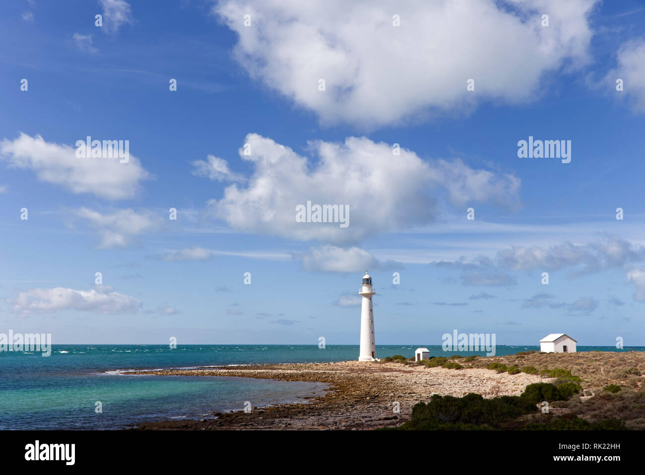 Historic Lowly Point Lighthouse on Spencer Gulf near Whyalla Eyre ...