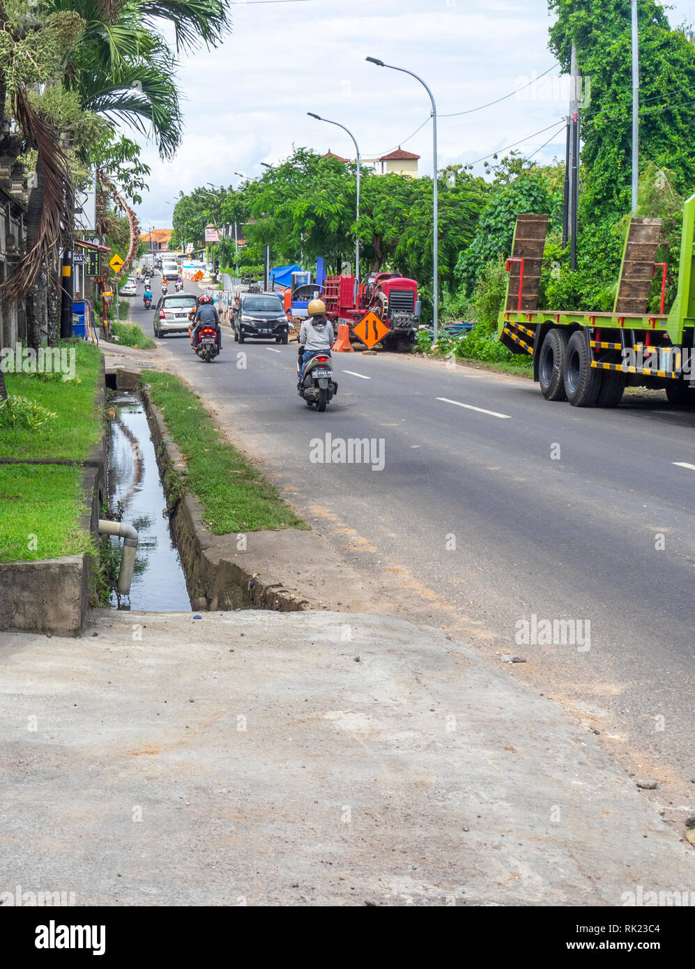 Drain gutter in the road hi-res stock photography and images - Alamy