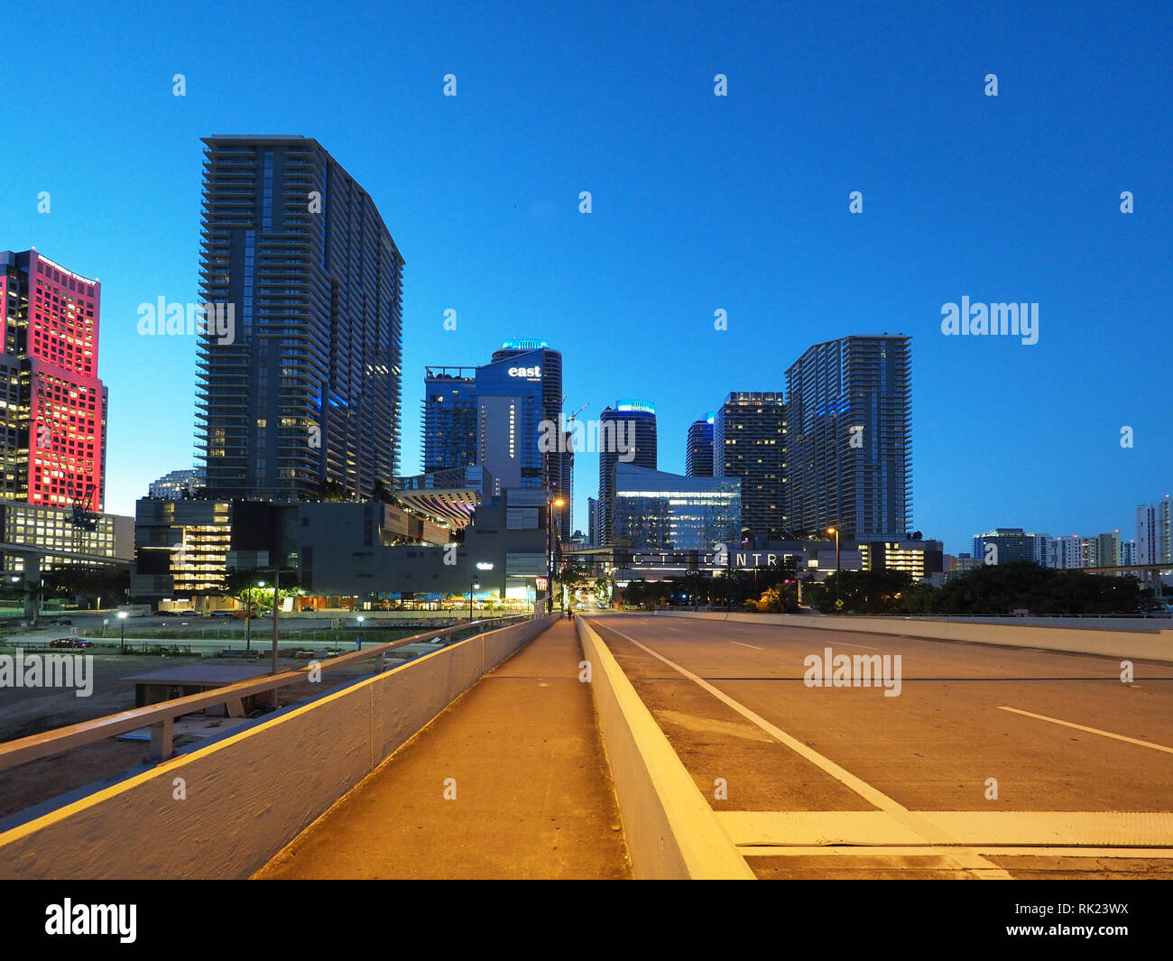 Miami river bridge hi-res stock photography and images - Alamy
