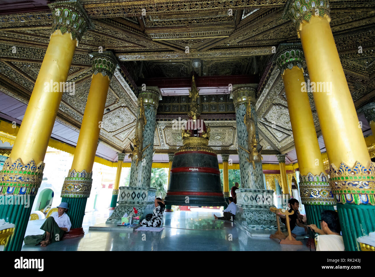 Bell in bagan temple hi-res stock photography and images - Alamy