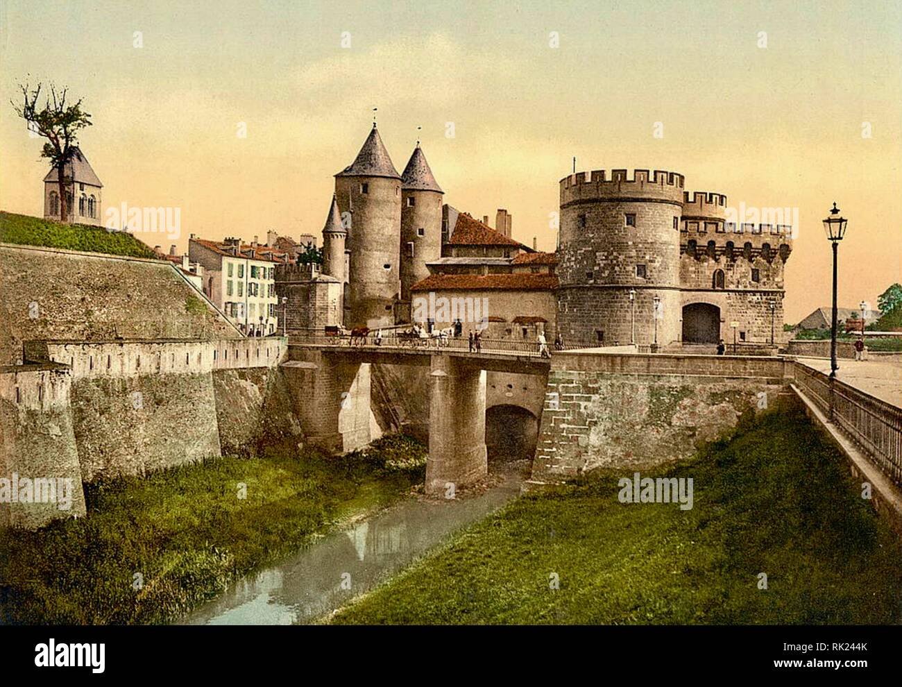 German's Gate Castle, Metz, France. Between 1890 & 1910 Stock Photo - Alamy