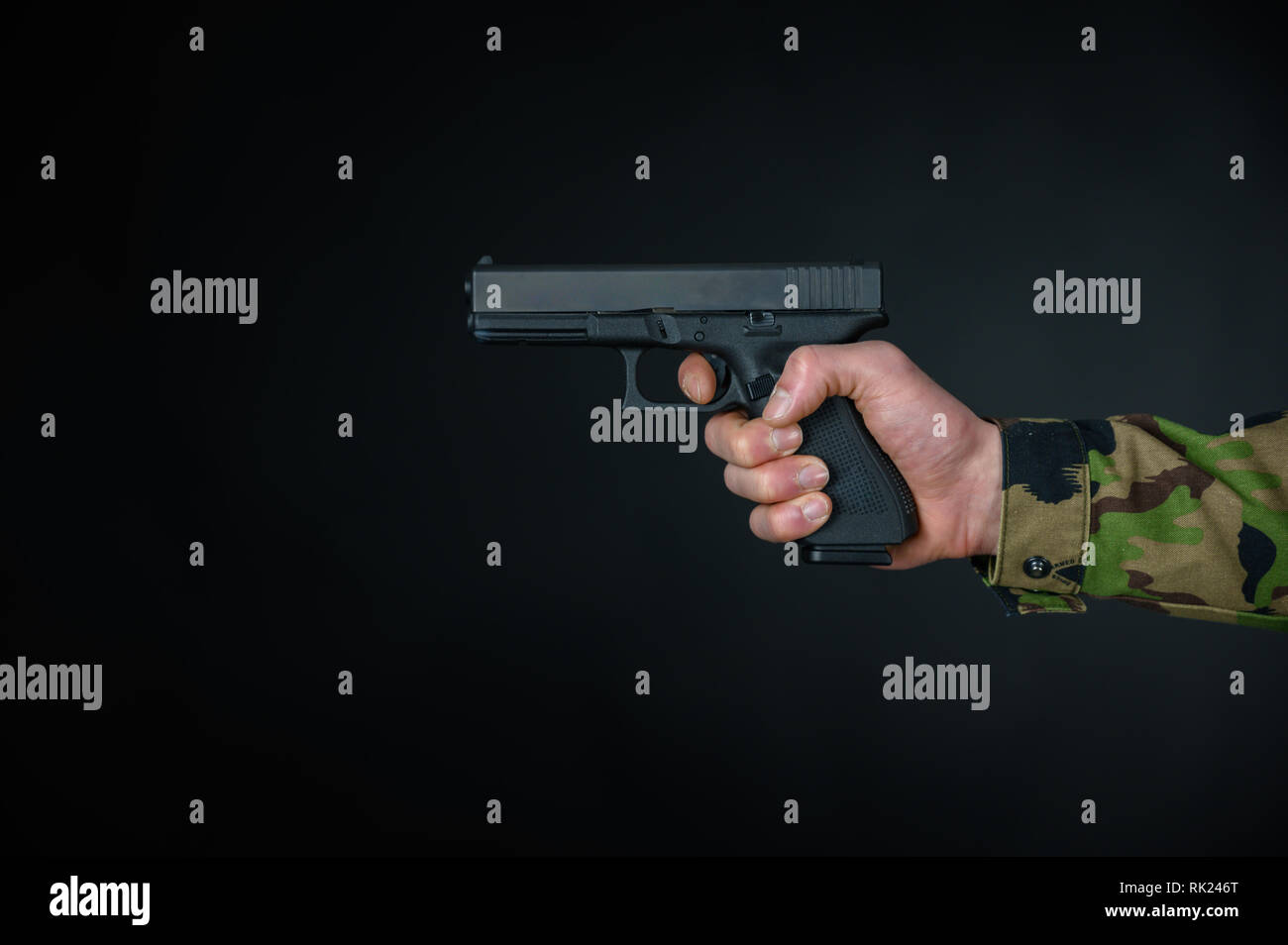 Gun hand shadow hi-res stock photography and images - Alamy