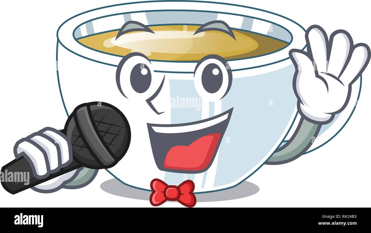 Singing ginger tea in the cartoon shape Stock Vector Image & Art - Alamy