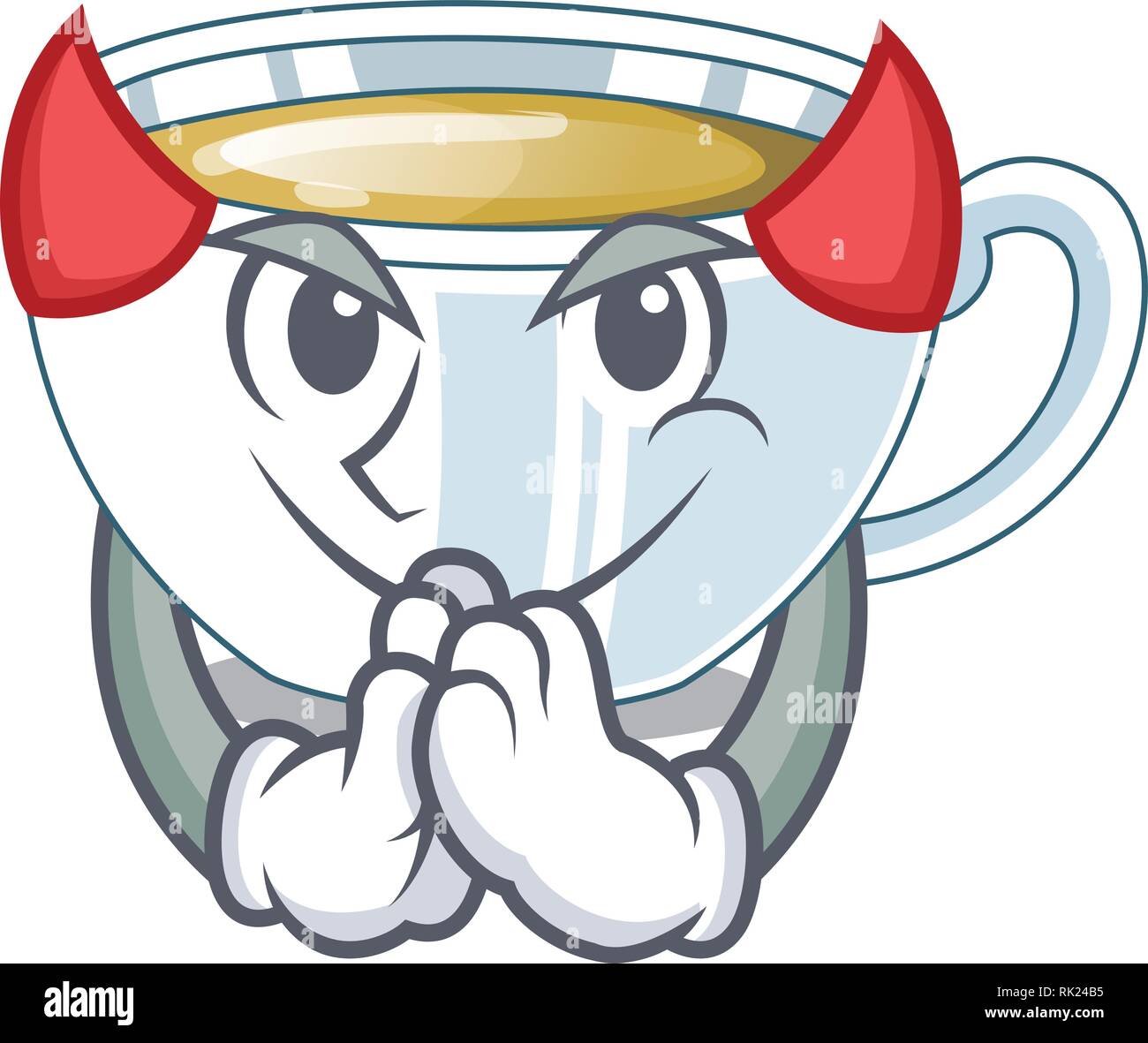 Devil ginger tea in the cartoon shape Stock Vector Image & Art - Alamy