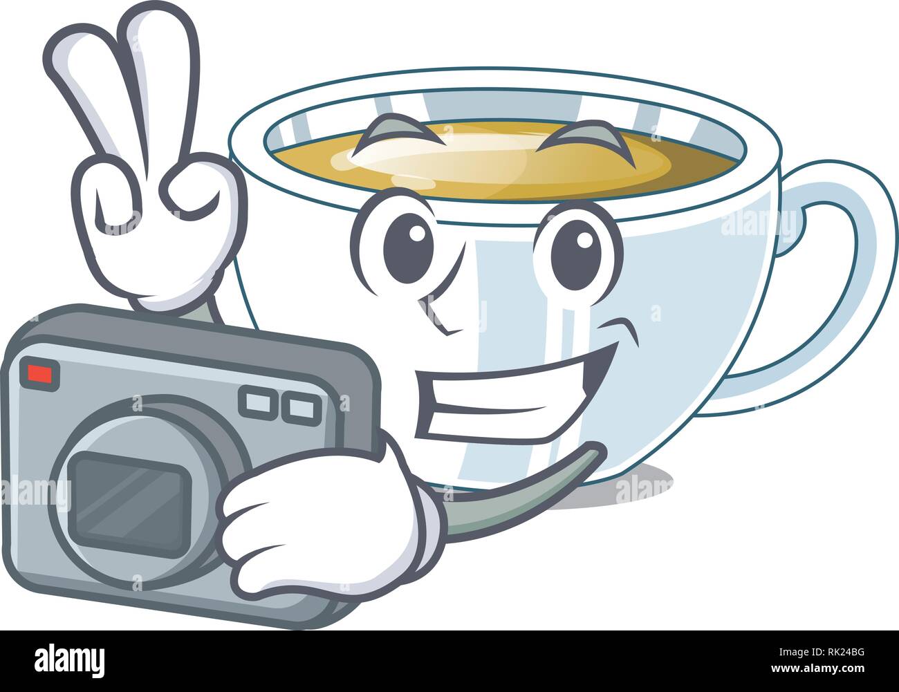 Photographer ginger tea in the cartoon shape Stock Vector Image & Art ...