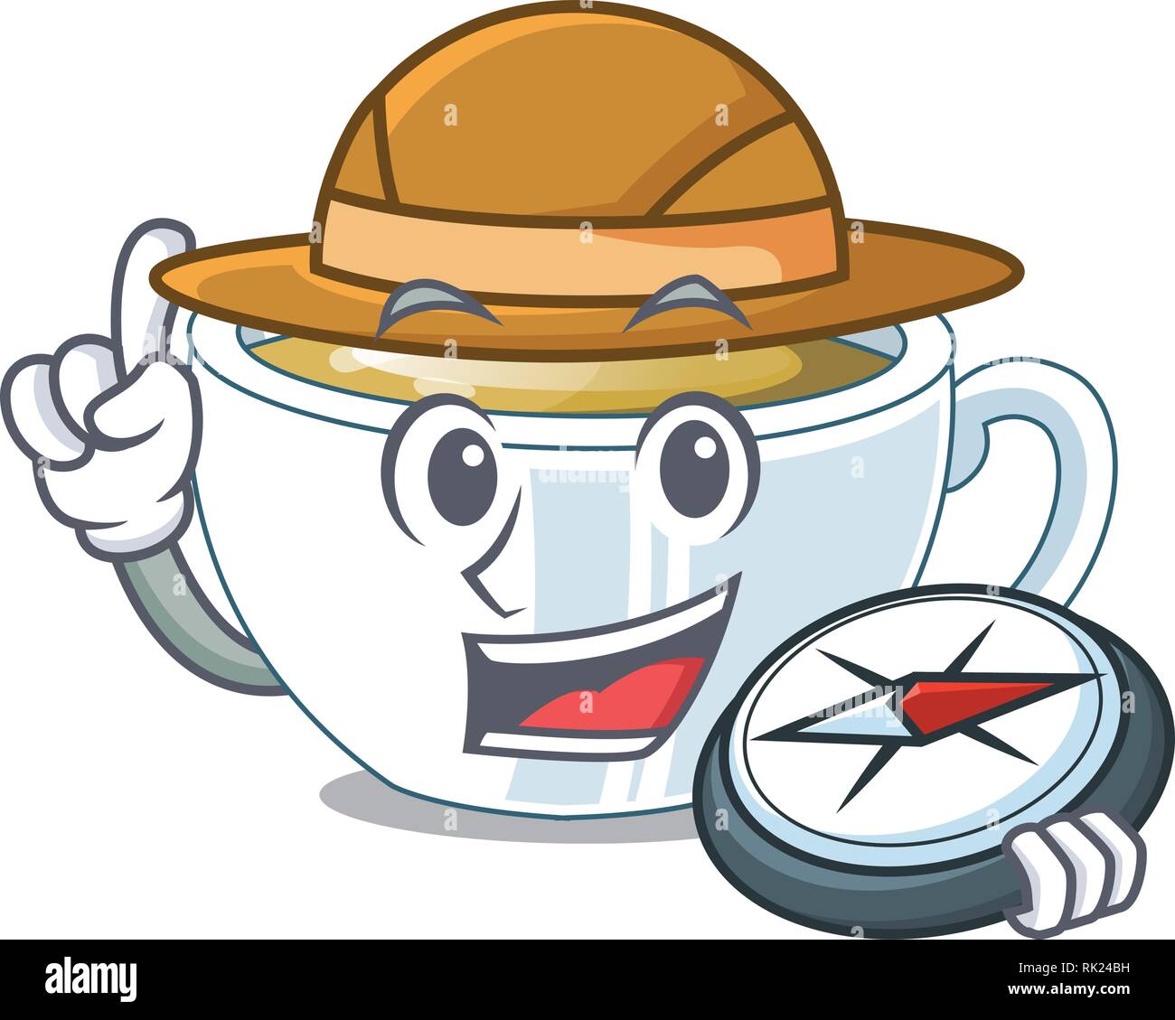 Explorer ginger tea in the cartoon shape Stock Vector Image & Art - Alamy