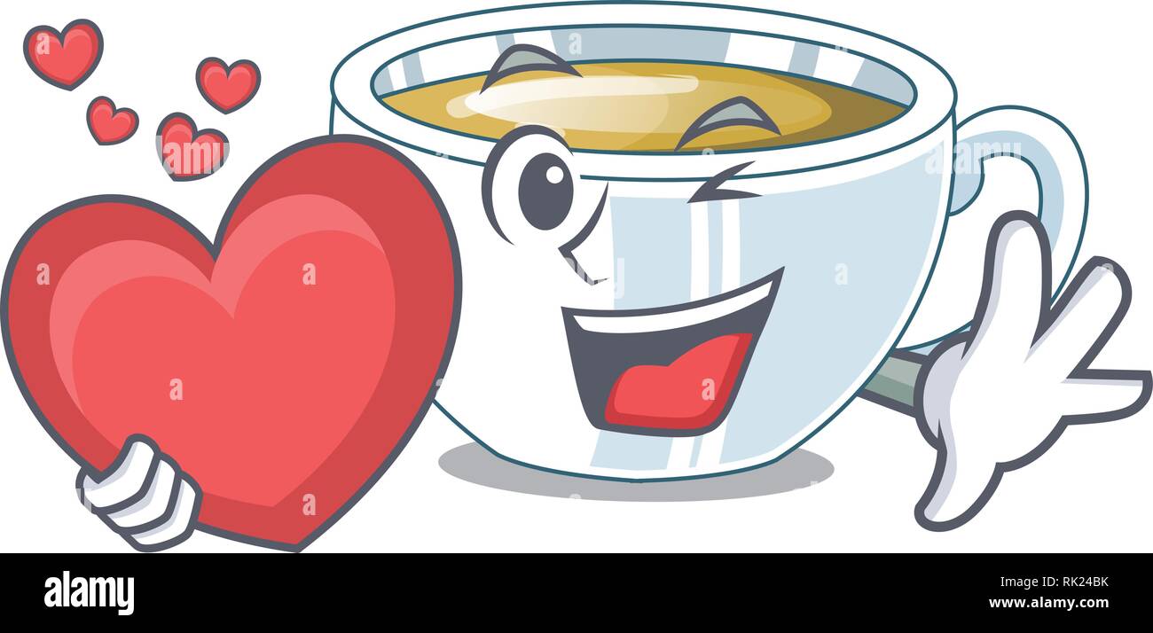 With heart ginger tea in the cartoon shape Stock Vector Image & Art - Alamy