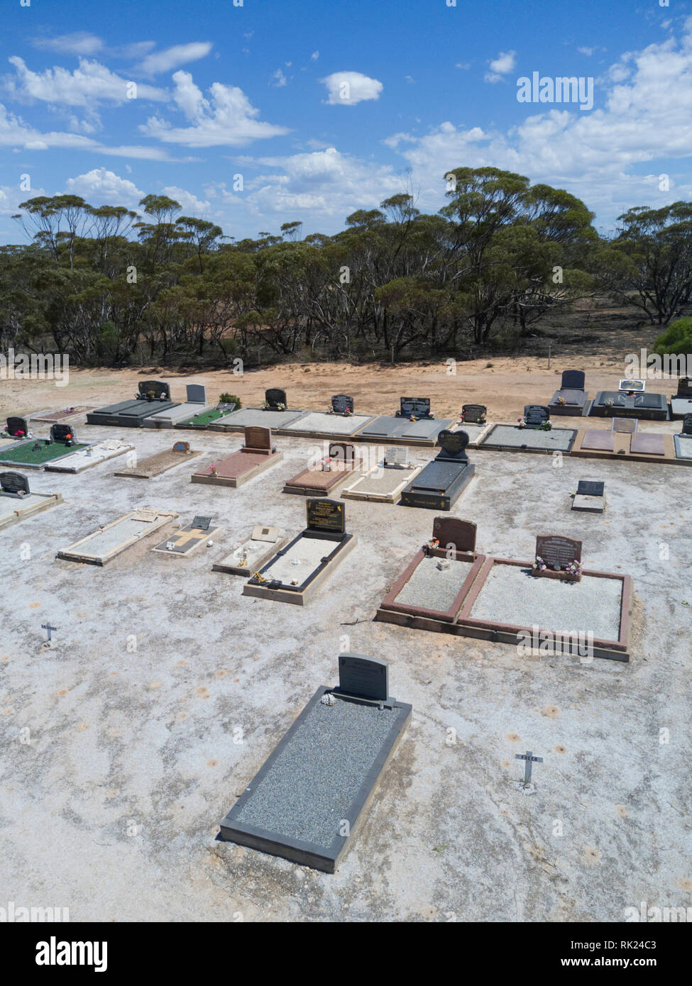 Historic cemetery at Kyancutta Eyre Highway South Australia Stock Photo ...