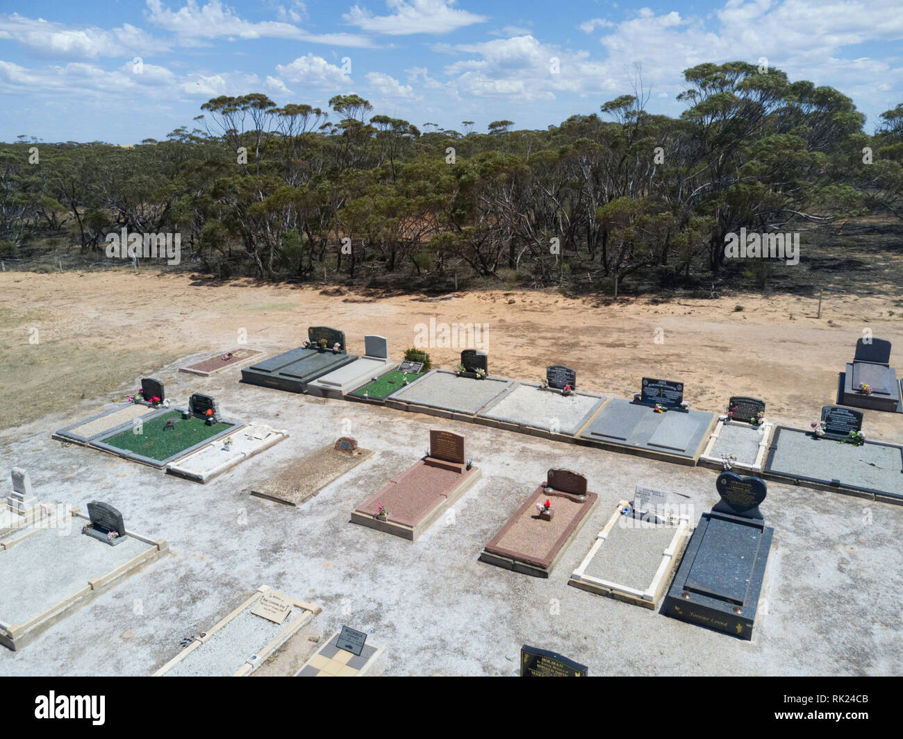 Historic cemetery at Kyancutta Eyre Highway South Australia Stock Photo ...