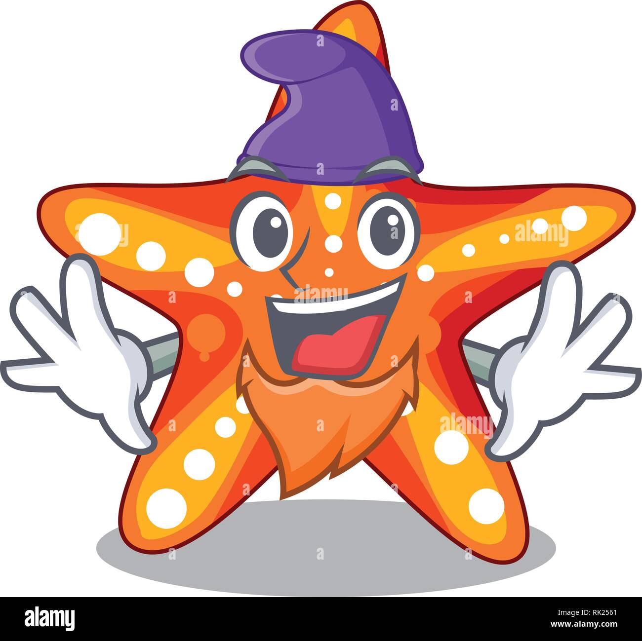 Elf starfish beside the in character beach Stock Vector Image & Art - Alamy