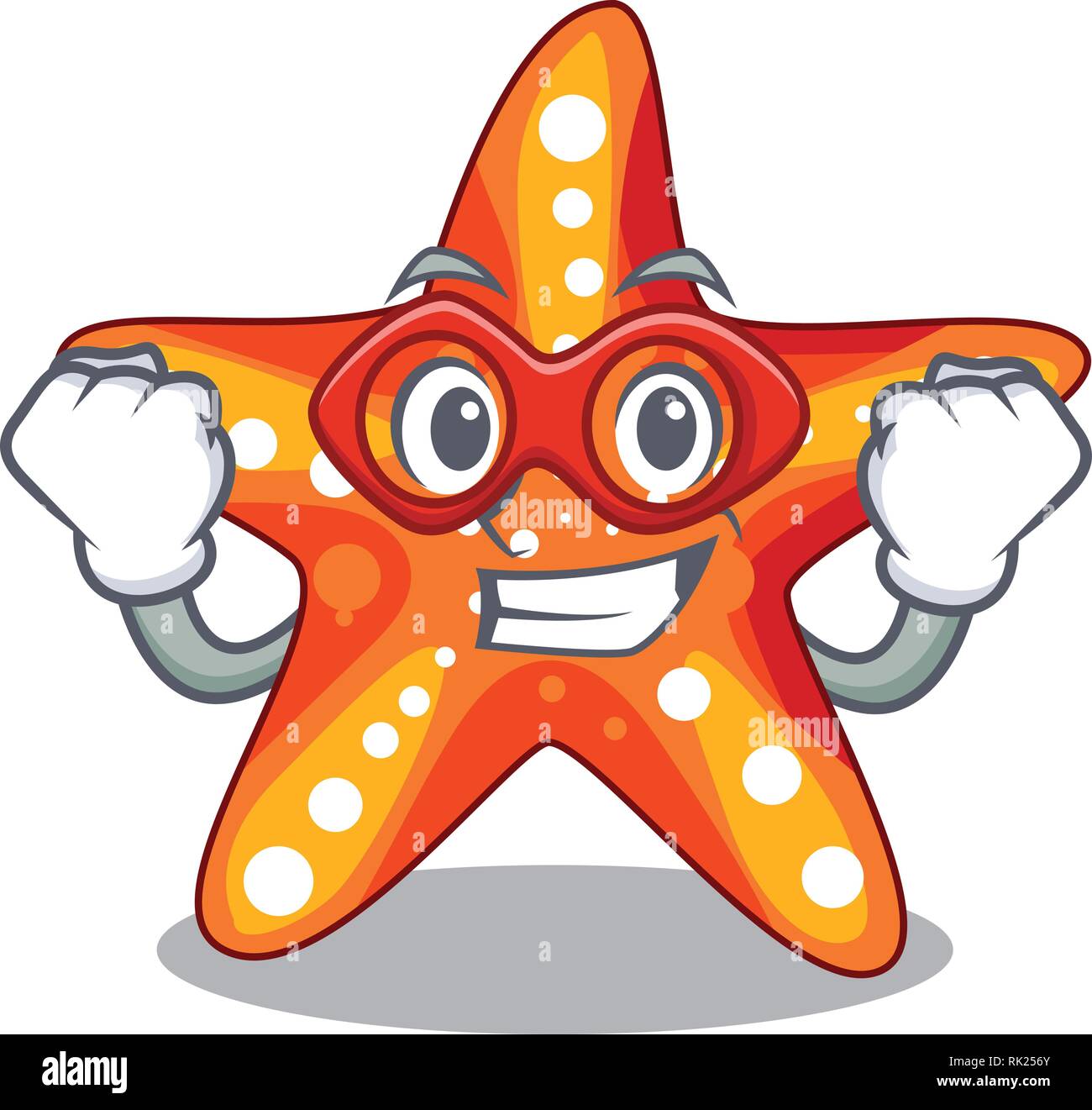 Super hero starfish in the cartoon shape funny Stock Vector Image & Art ...