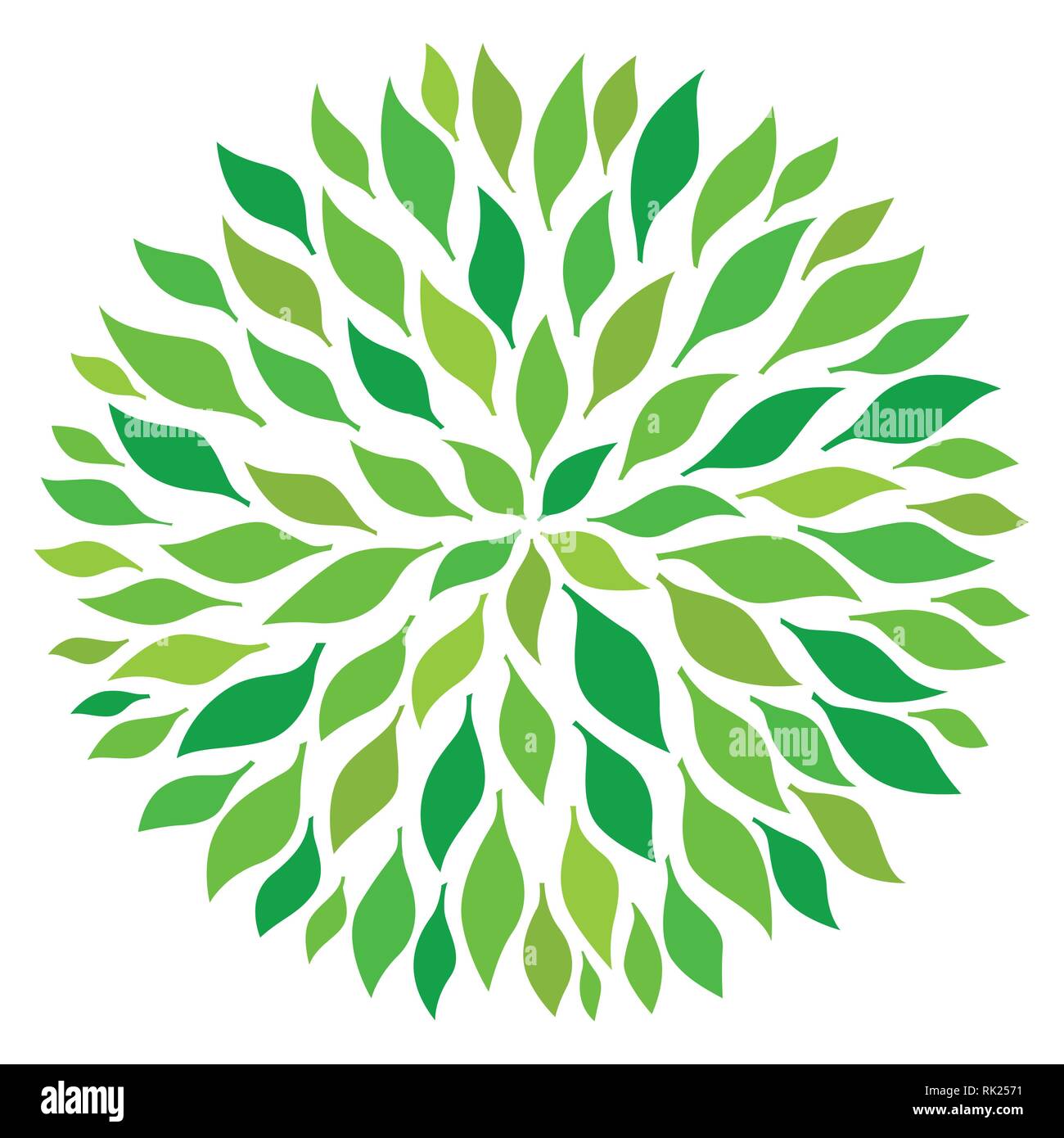 Wellness leaves circular Stock Vector Image & Art - Alamy