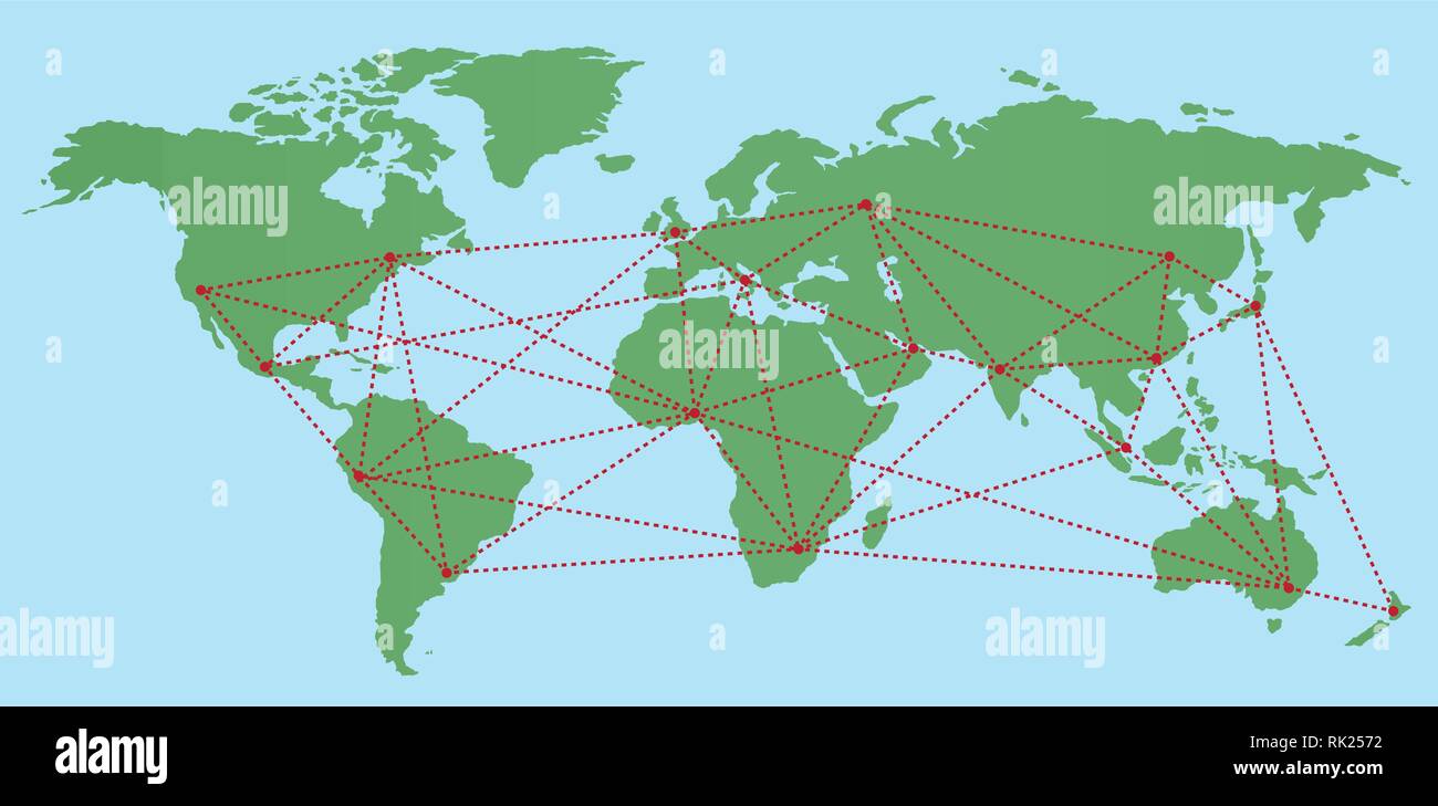 Simple World Map Outline Stock Photos & Simple World Map Outline Stock ...