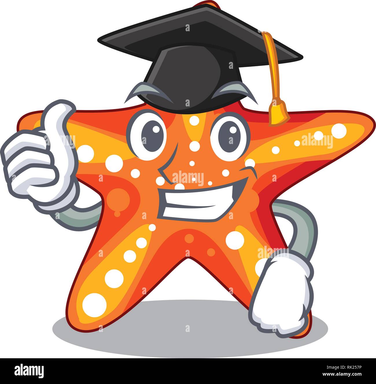 Graduation starfish in the cartoon shape funny Stock Vector Image & Art ...