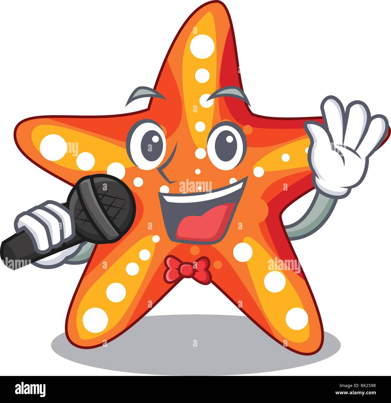 Singing starfish isolated with in the cartoons Stock Vector Image & Art ...