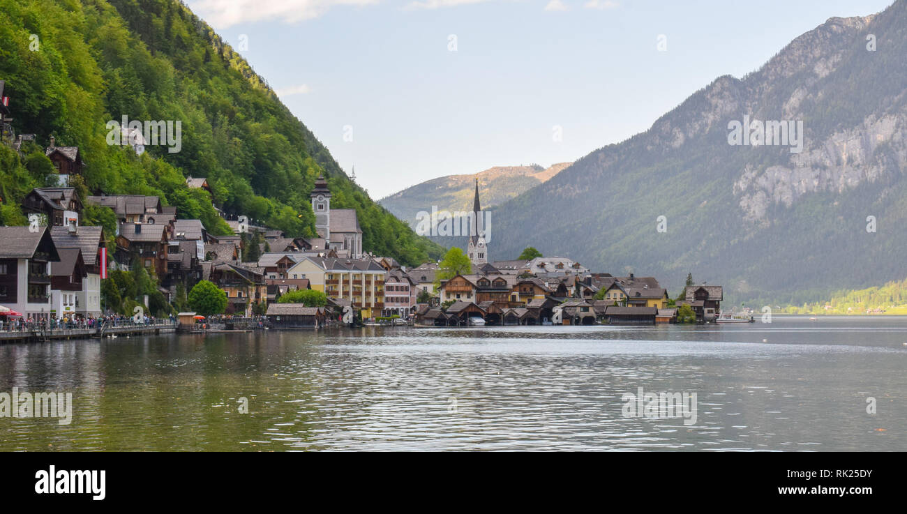 The beautiful town of Hallstatt in Spring Stock Photo - Alamy