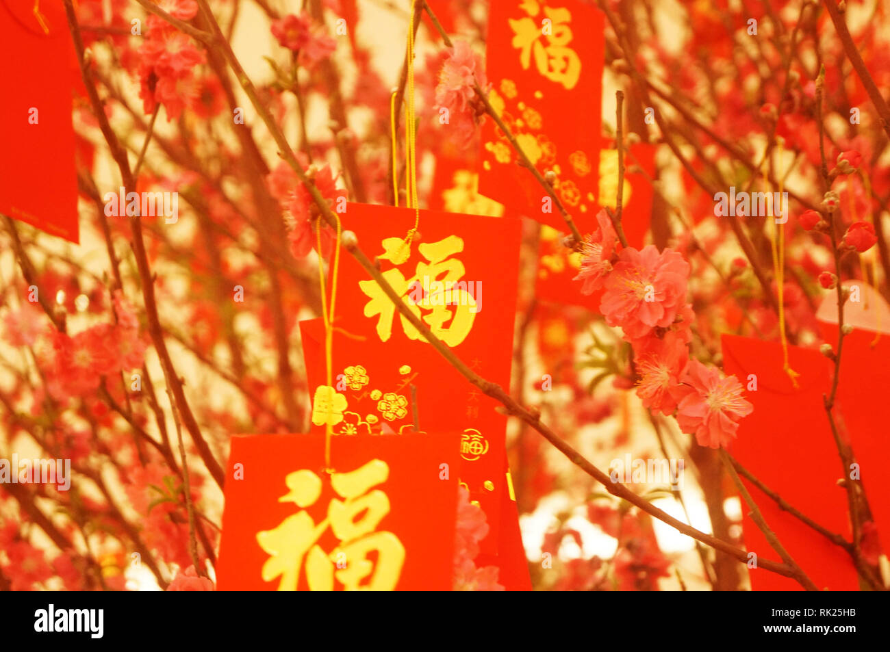 The Chinese character for blessing means good luck Stock Photo - Alamy