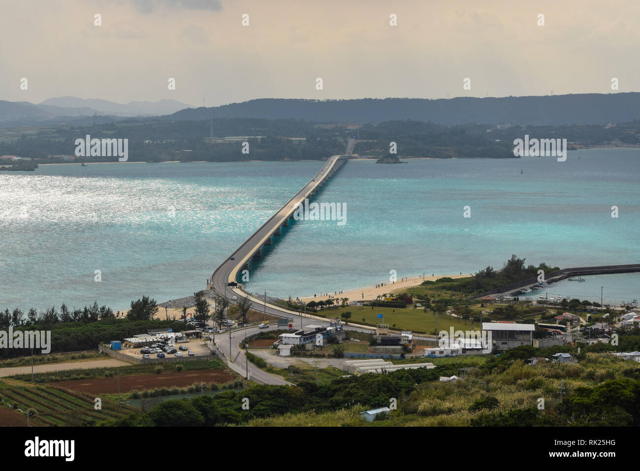 Okinawa beach kouri bridge hi-res stock photography and images - Alamy