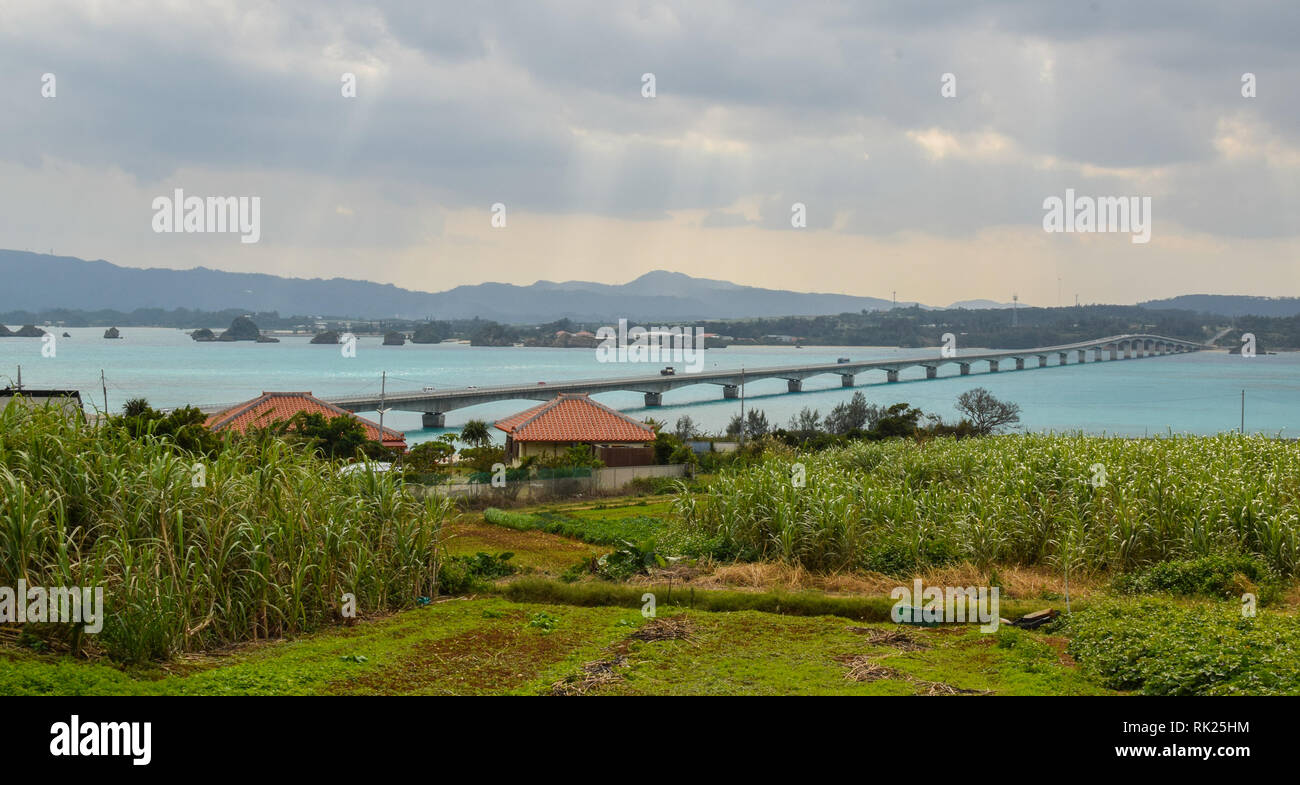 Okinawa beach kouri bridge hi-res stock photography and images - Alamy