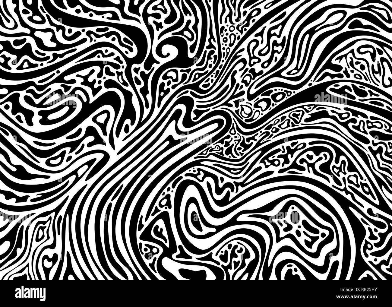 Psychedelic Black and White Stock Photos & Images - Alamy