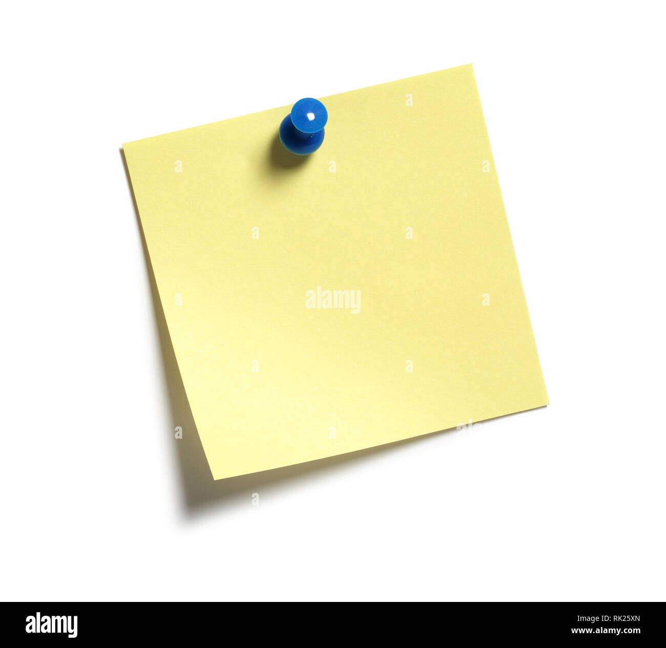 Blank notepaper isolated on white background Stock Photo - Alamy