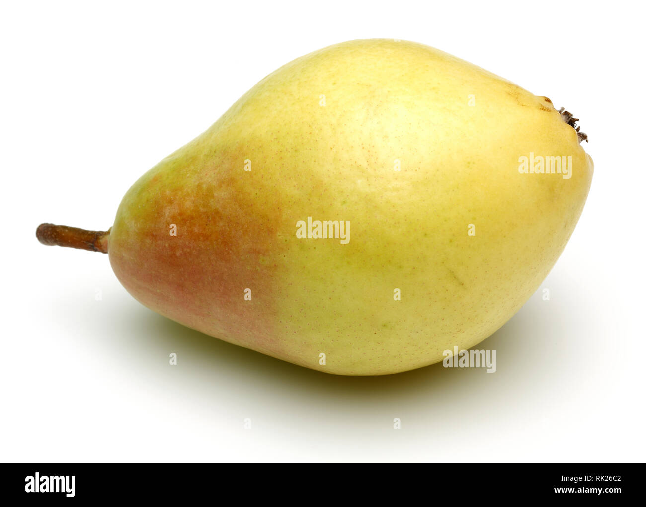 Single pear fruit isolated on white background Stock Photo - Alamy