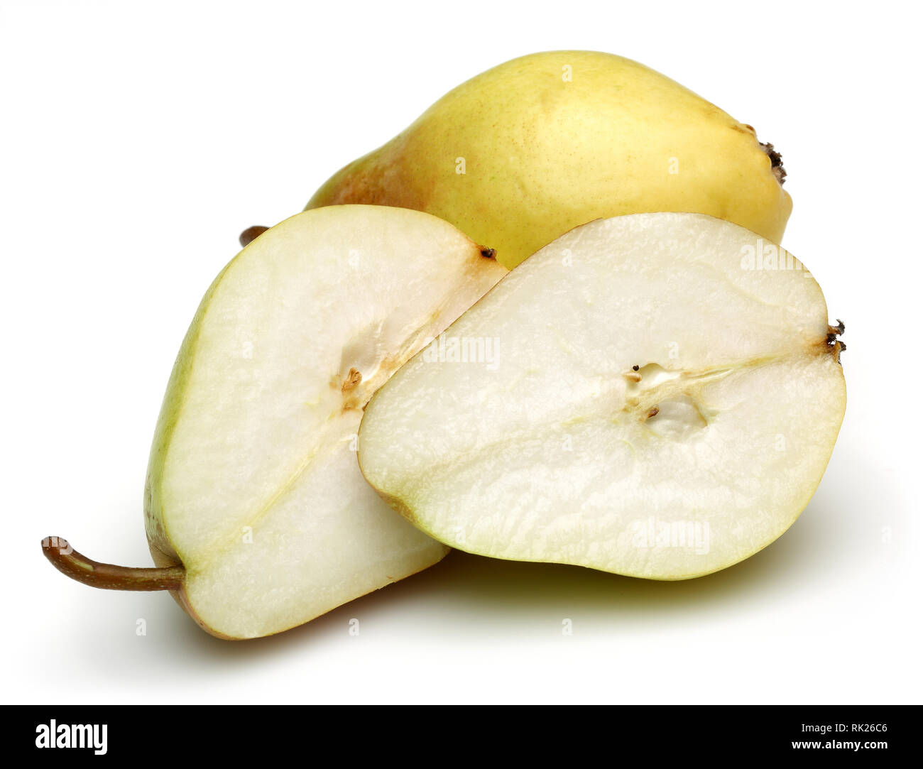 Fresh pear fruits isolated on white background Stock Photo - Alamy