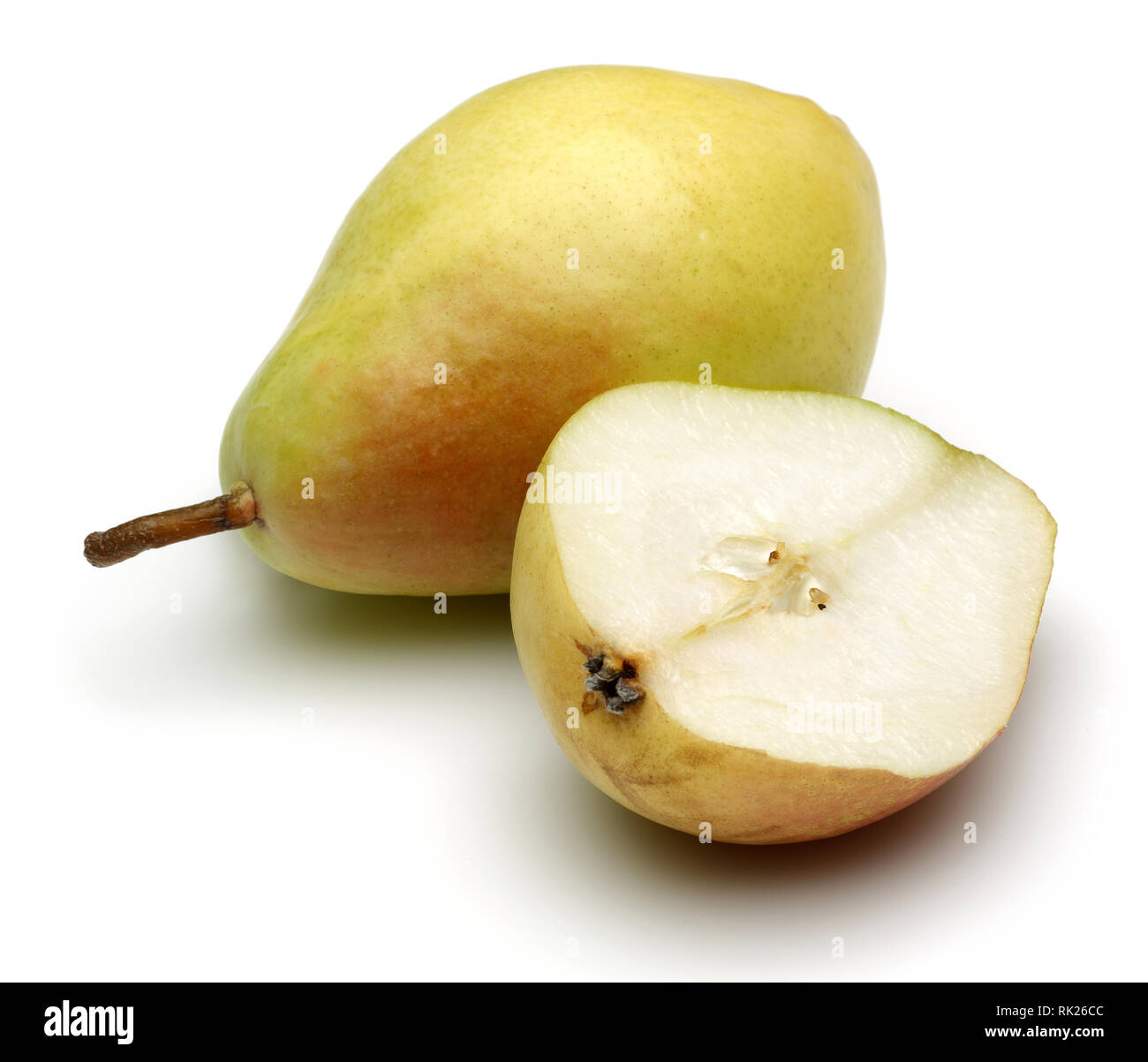 Fresh pear fruits isolated on white background Stock Photo - Alamy