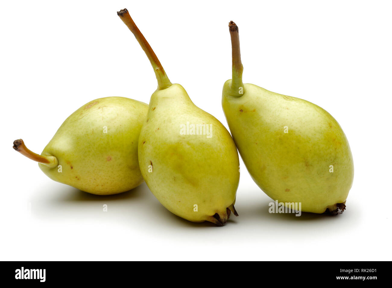 Fresh pear fruits isolated on white background Stock Photo - Alamy