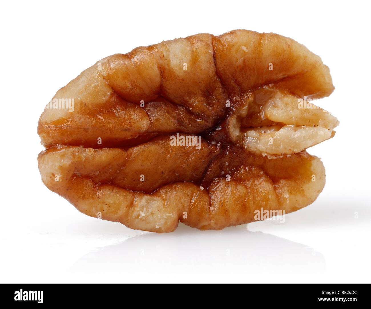 Peeled pecan nuts isolated on white background Stock Photo - Alamy