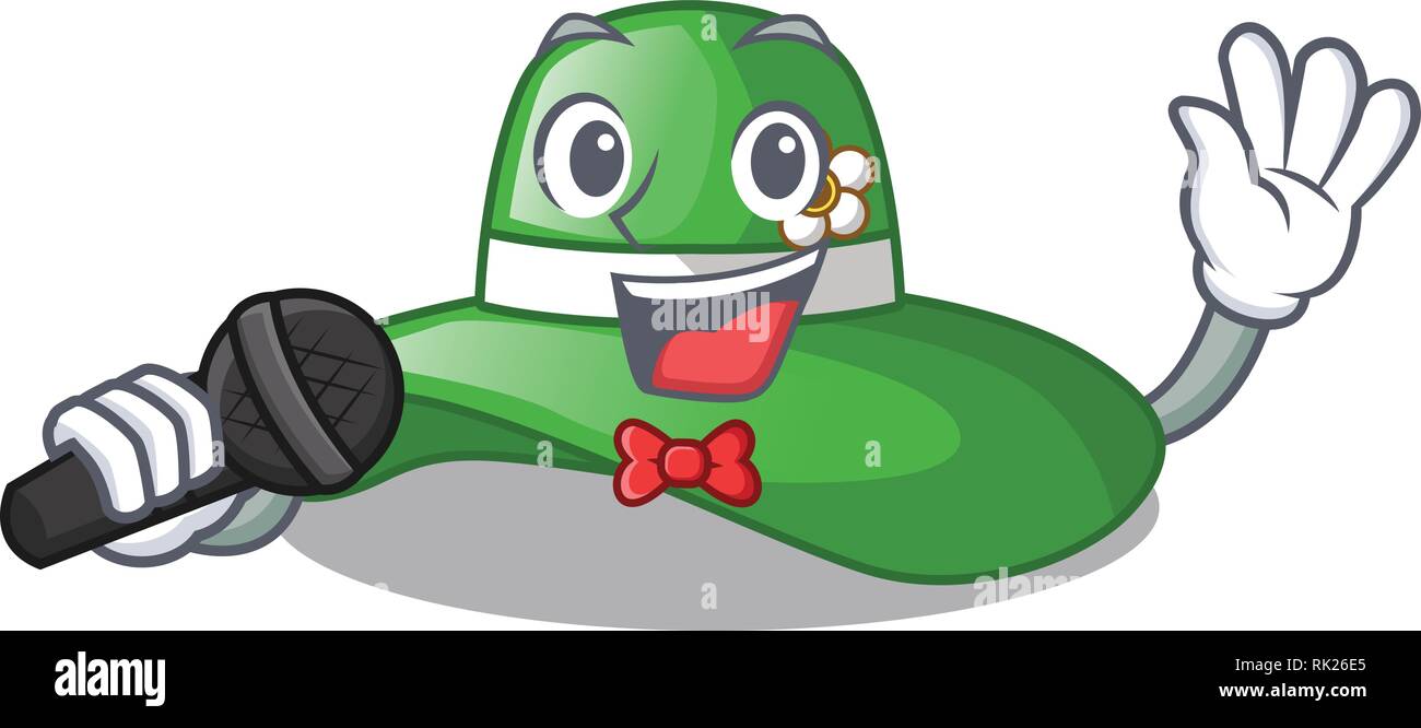 Singing beach hat isolated in with cartoons Stock Vector Image & Art ...