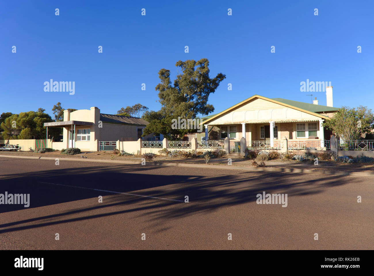 Streetscape of the mining town Iron Knob South Australia Stock Photo ...