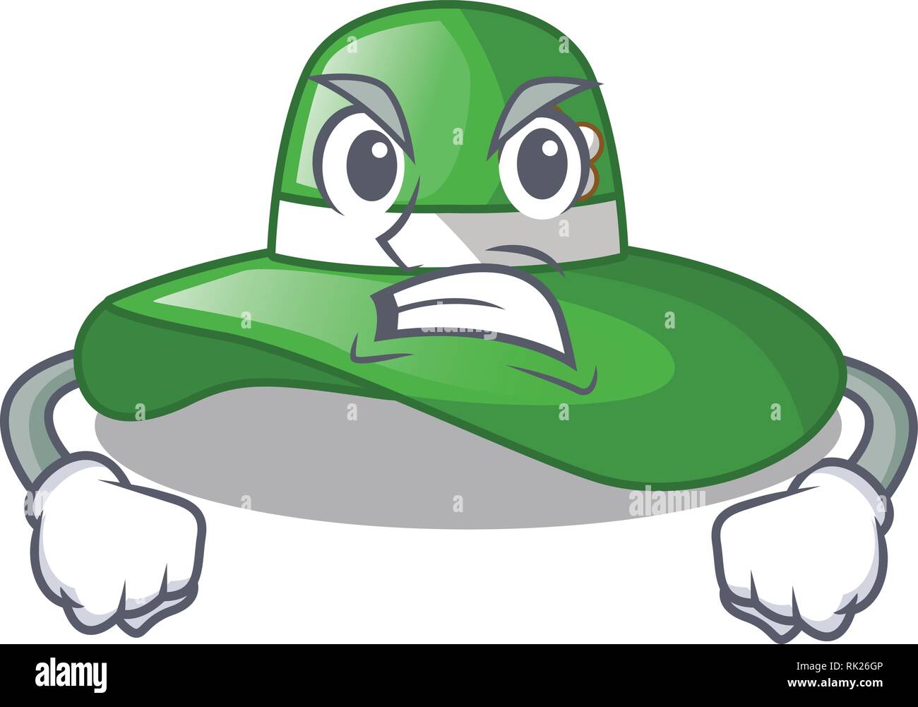 Angry beach hat isolated in with cartoons Stock Vector Image & Art - Alamy