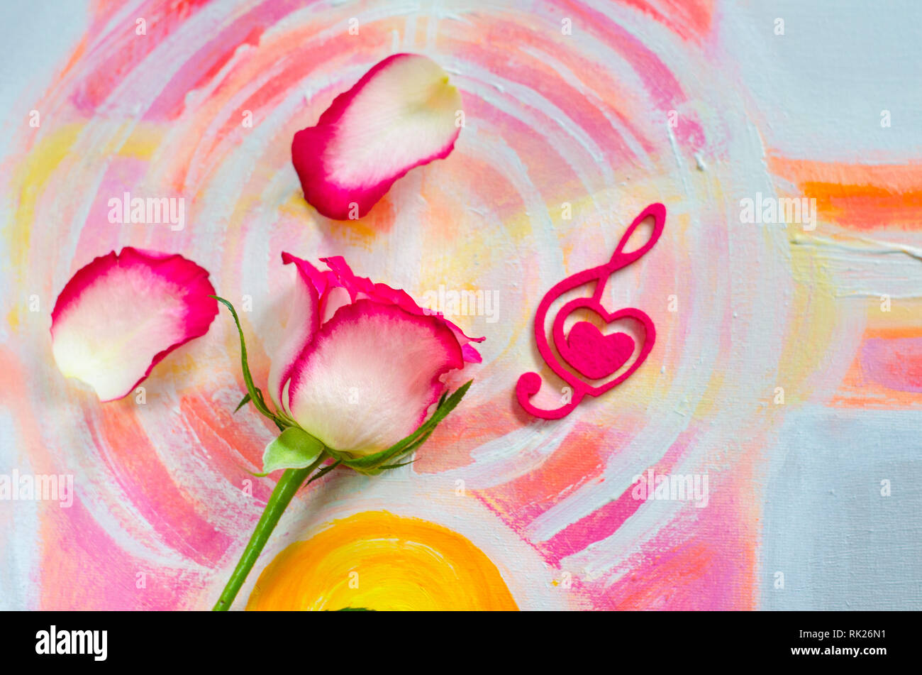 Treble clef flowers hi-res stock photography and images - Alamy