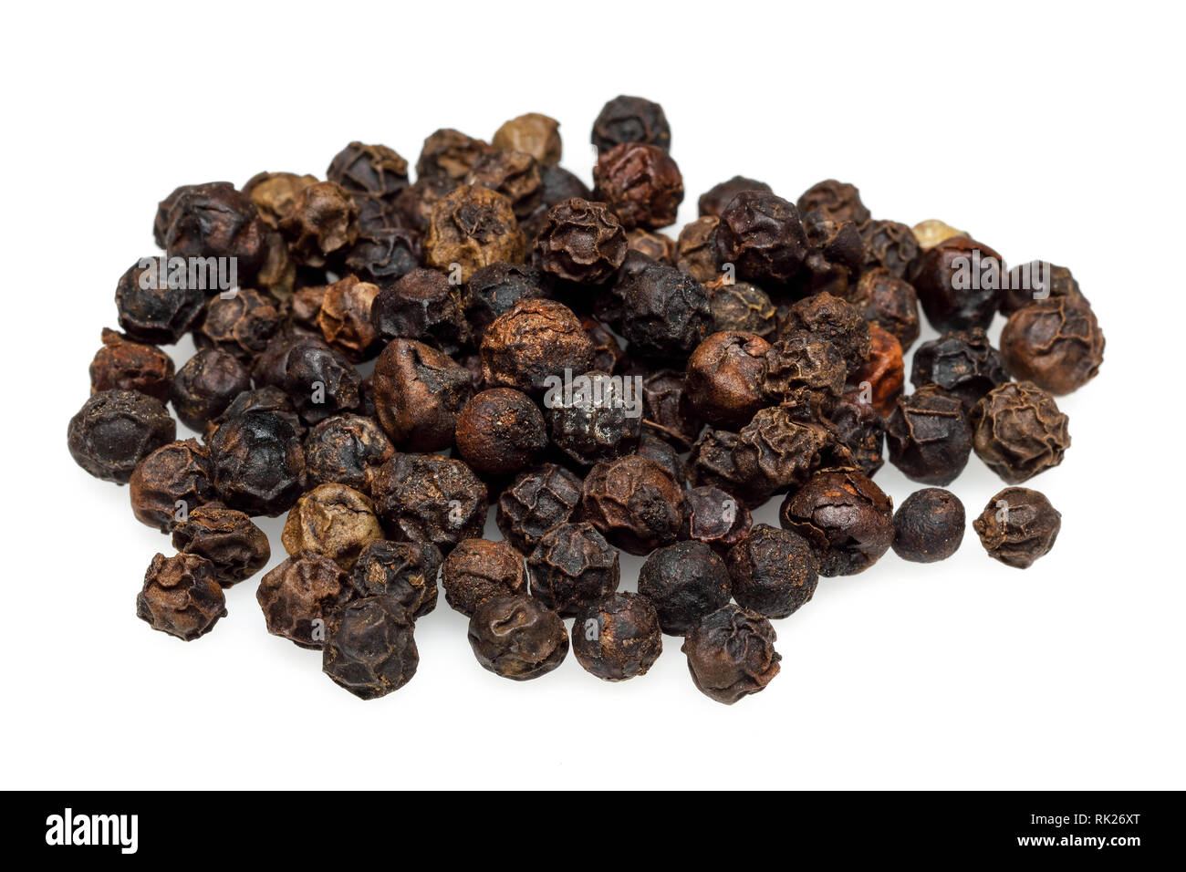Black Peppercorn isolated on white background Stock Photo - Alamy