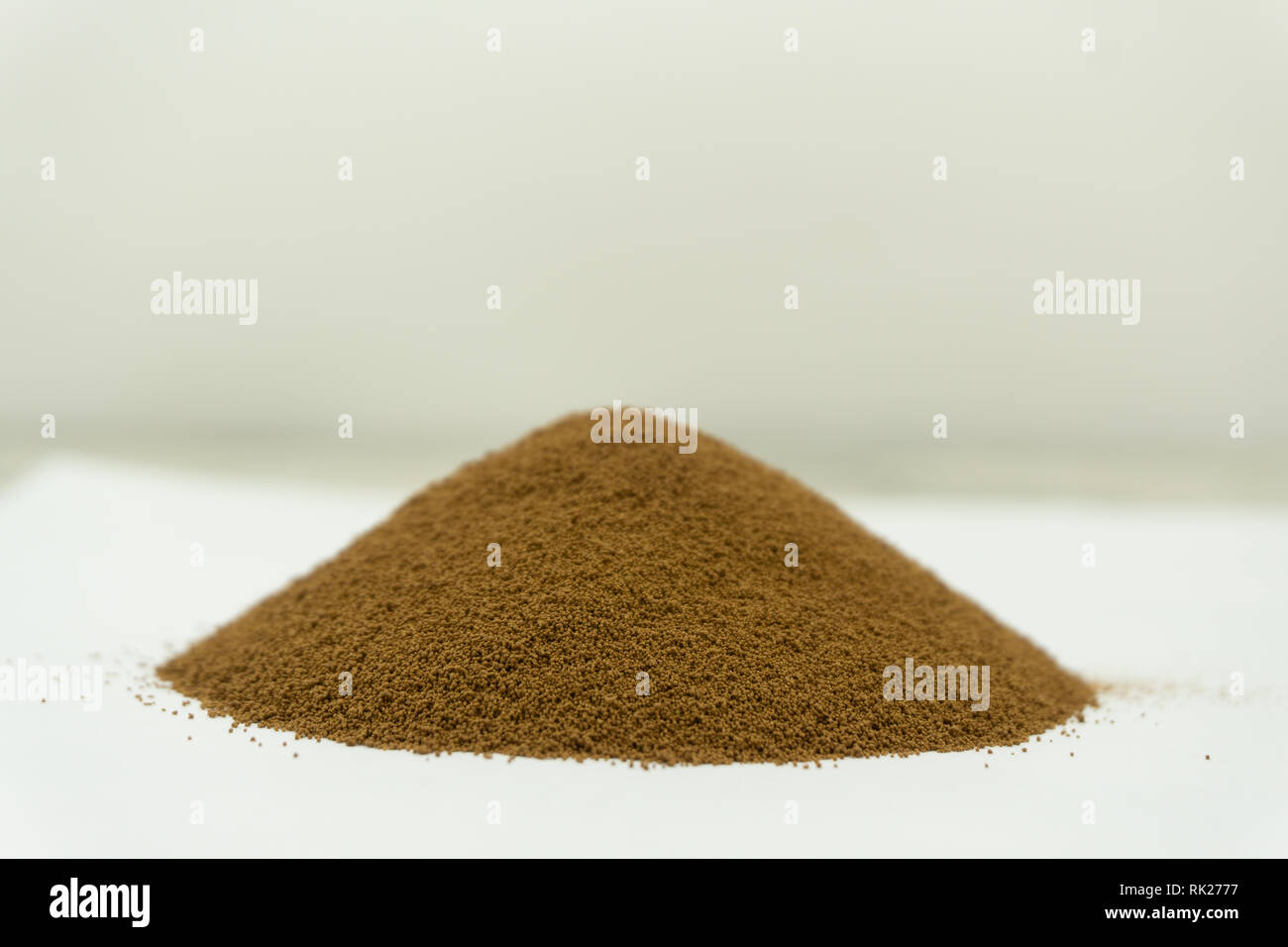 instant coffee powder isolated on white background and texture Stock ...