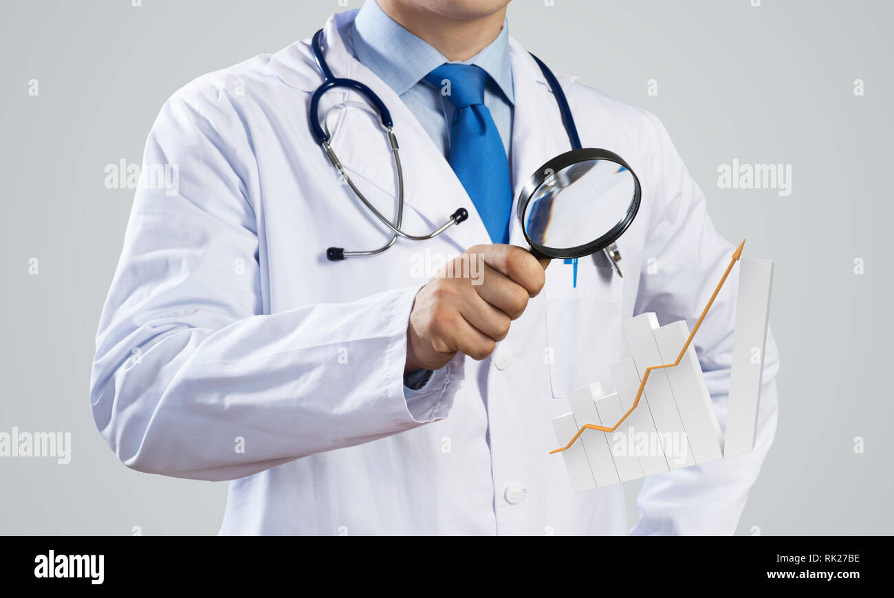 Conceptual image of analytical doctor Stock Photo - Alamy