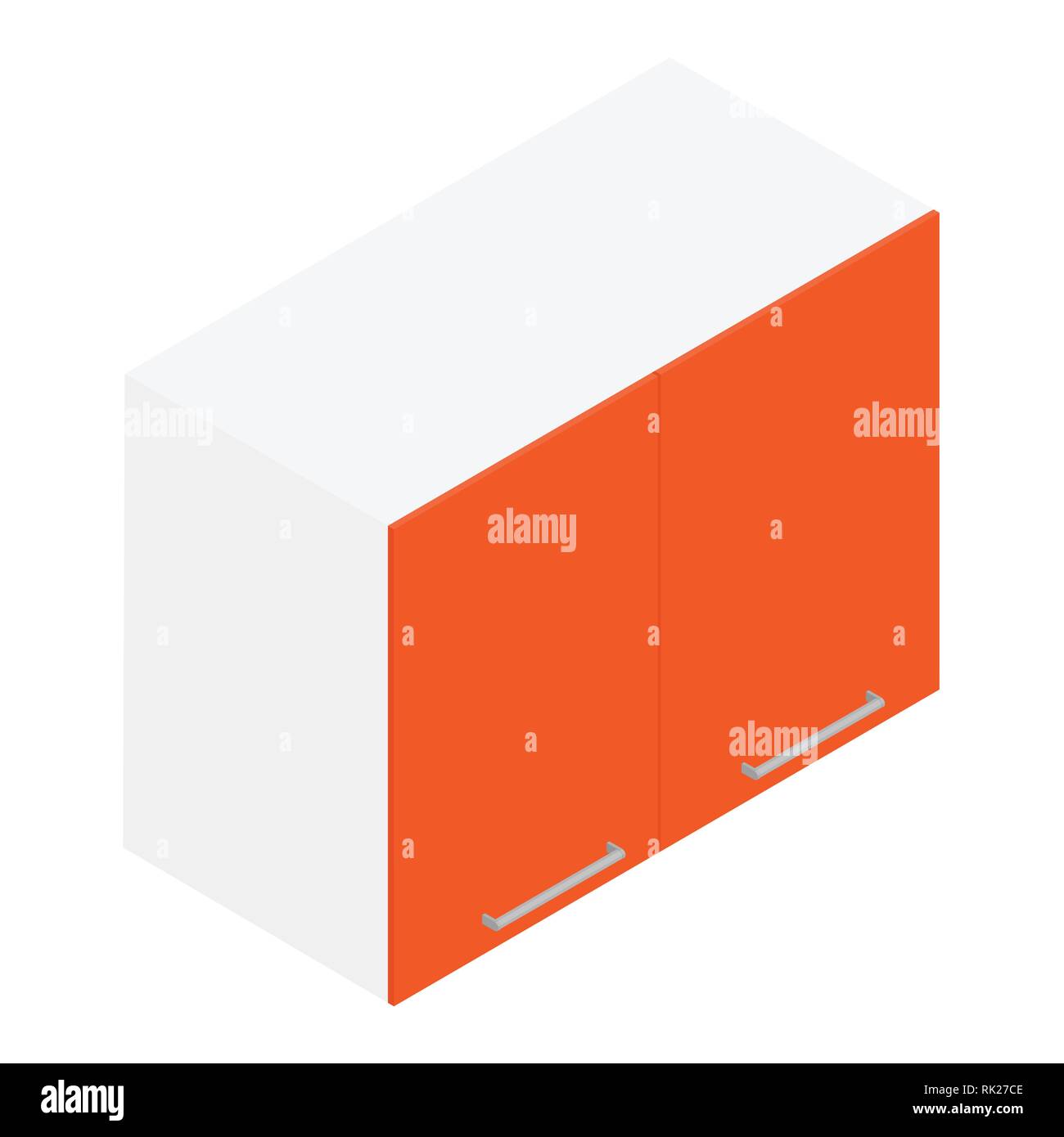 Kitchen design element. Isometric kitchen cabinet for room layout and ...