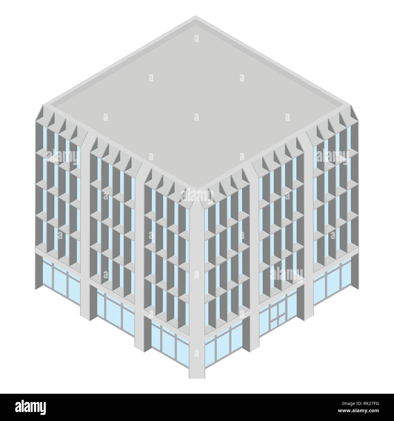 Isometric 3d model glass Cut Out Stock Images & Pictures - Alamy