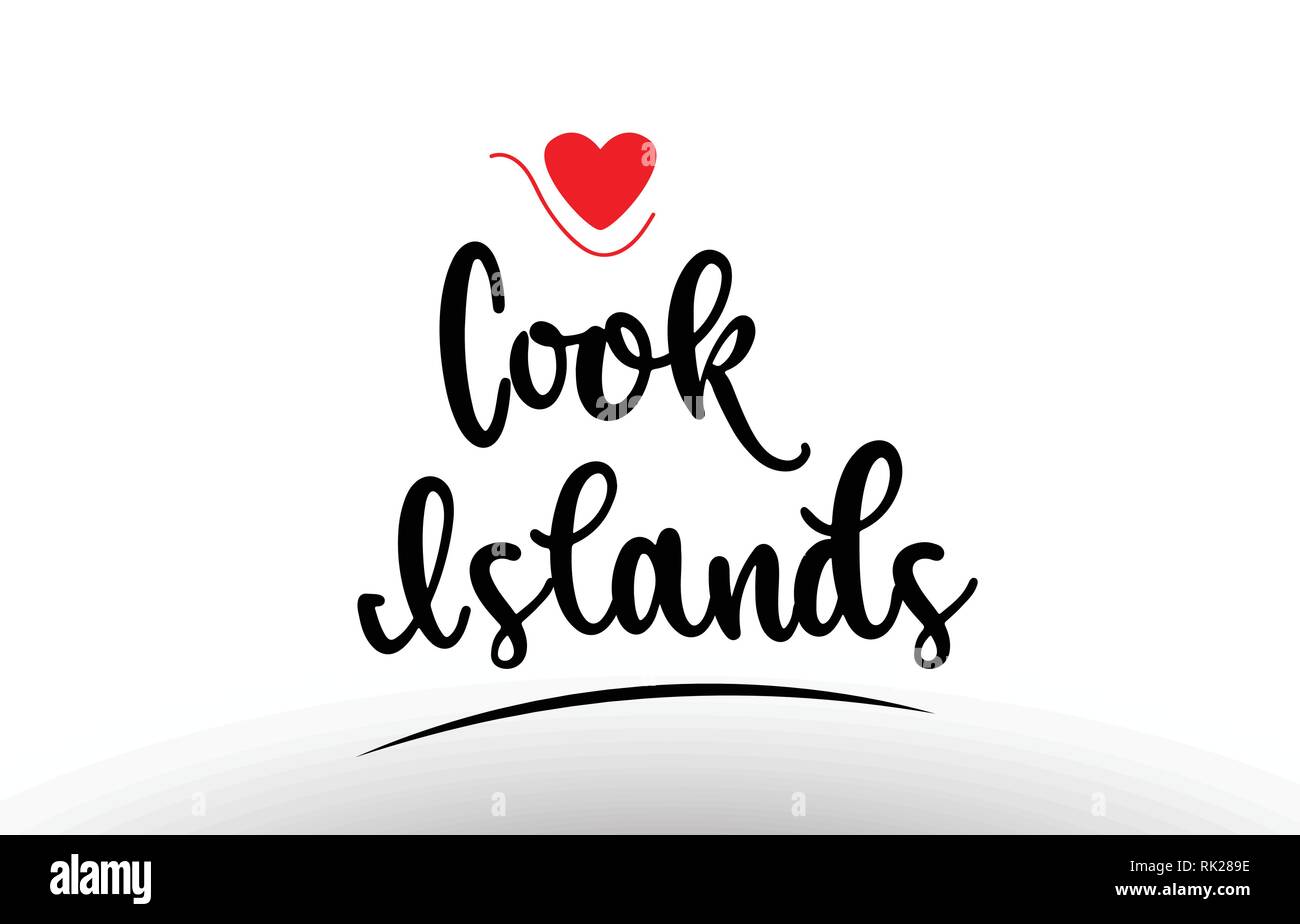 Cook islands country text Stock Vector Images - Alamy