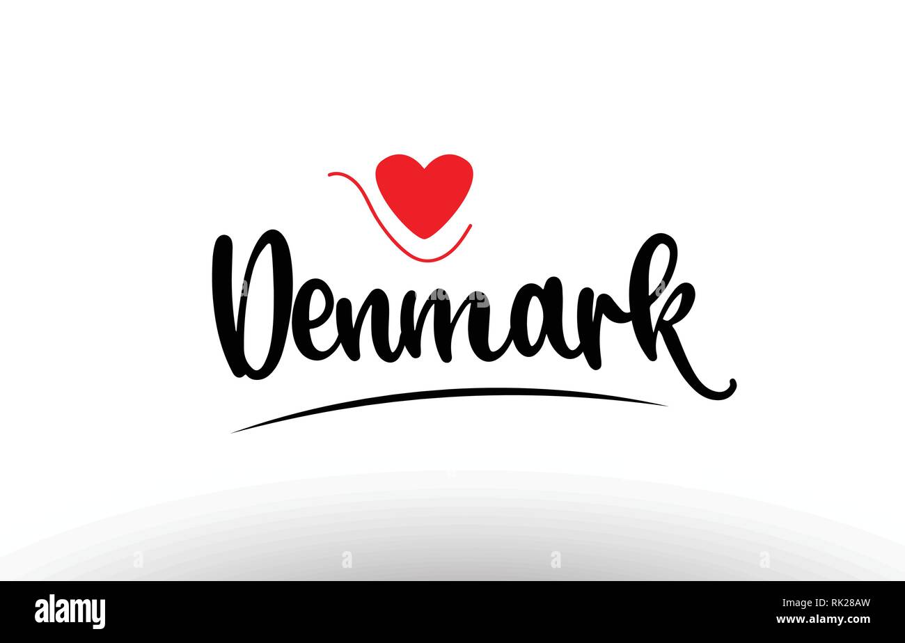 Denmark lettering Stock Vector Images - Alamy