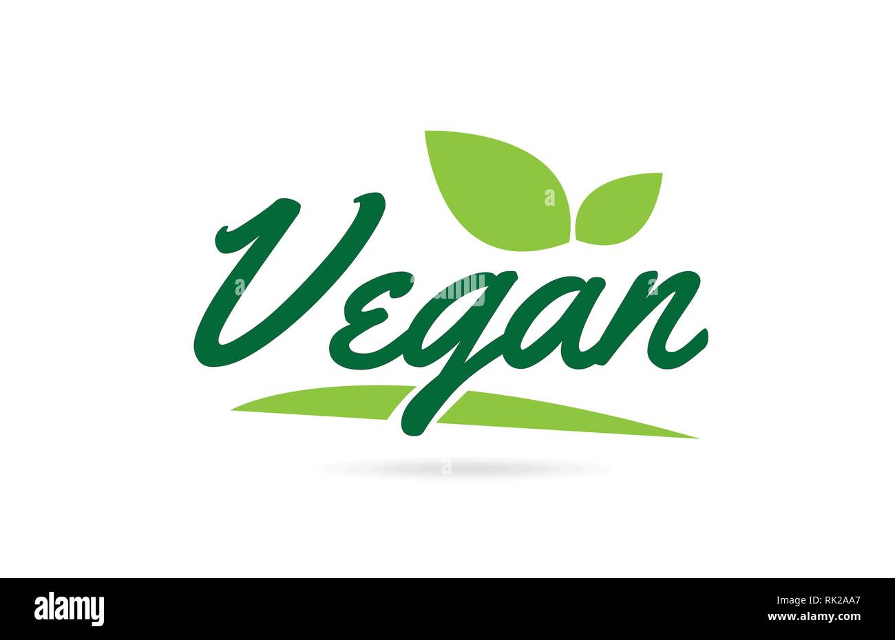Hand written word vegan Stock Vector Images - Alamy