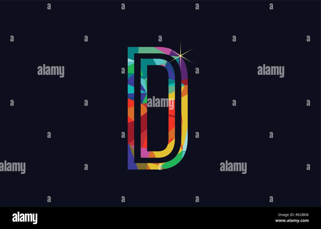 Rainbow d Stock Vector Images - Alamy