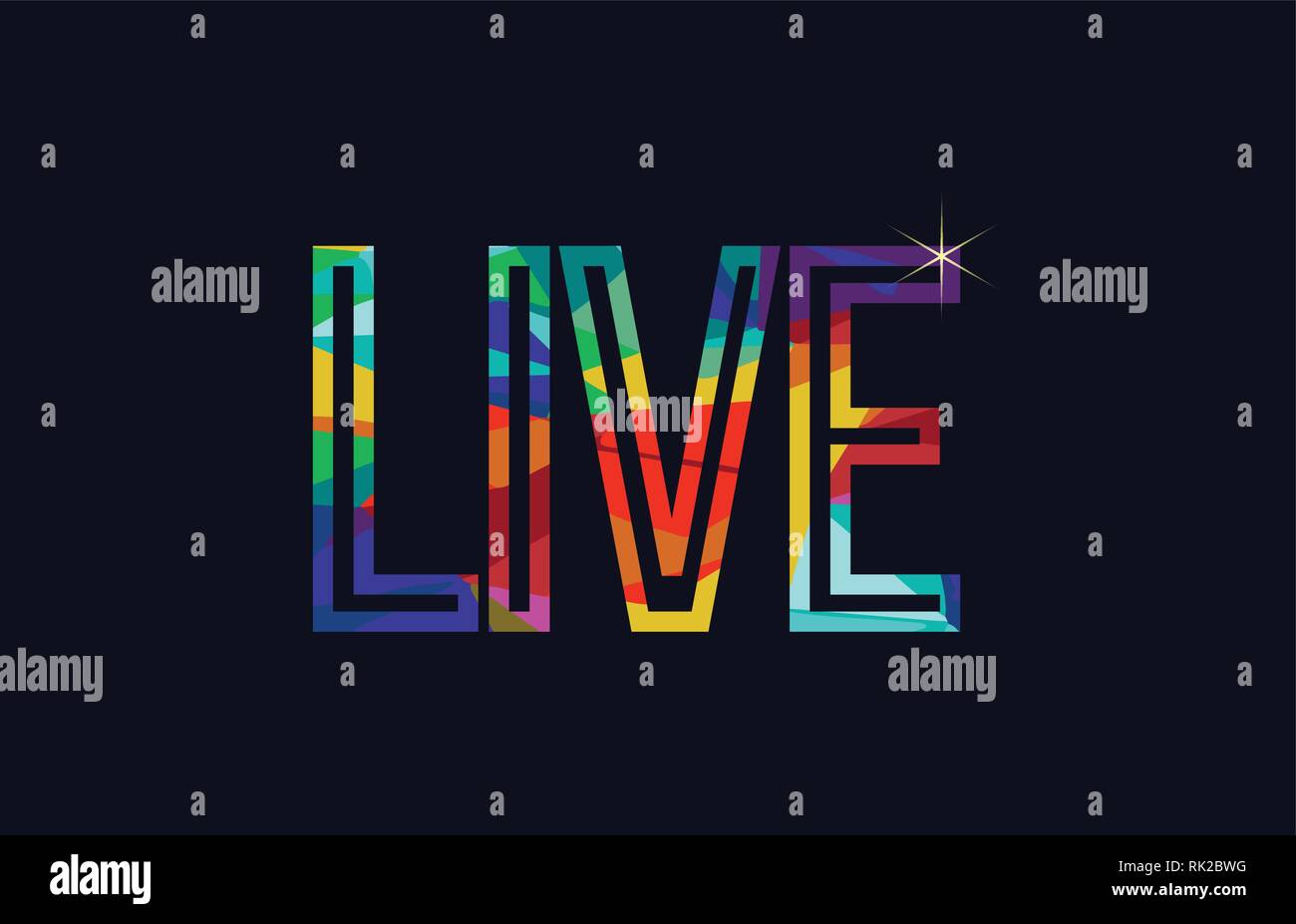 Live colors Stock Vector Images - Alamy