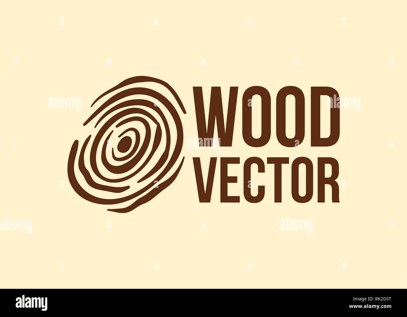 Wood and timber texture symbol logo illustration Stock Vector Image ...