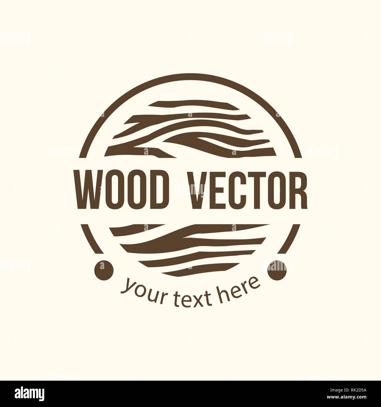 Wood and timber texture symbol logo illustration Stock Vector Image ...