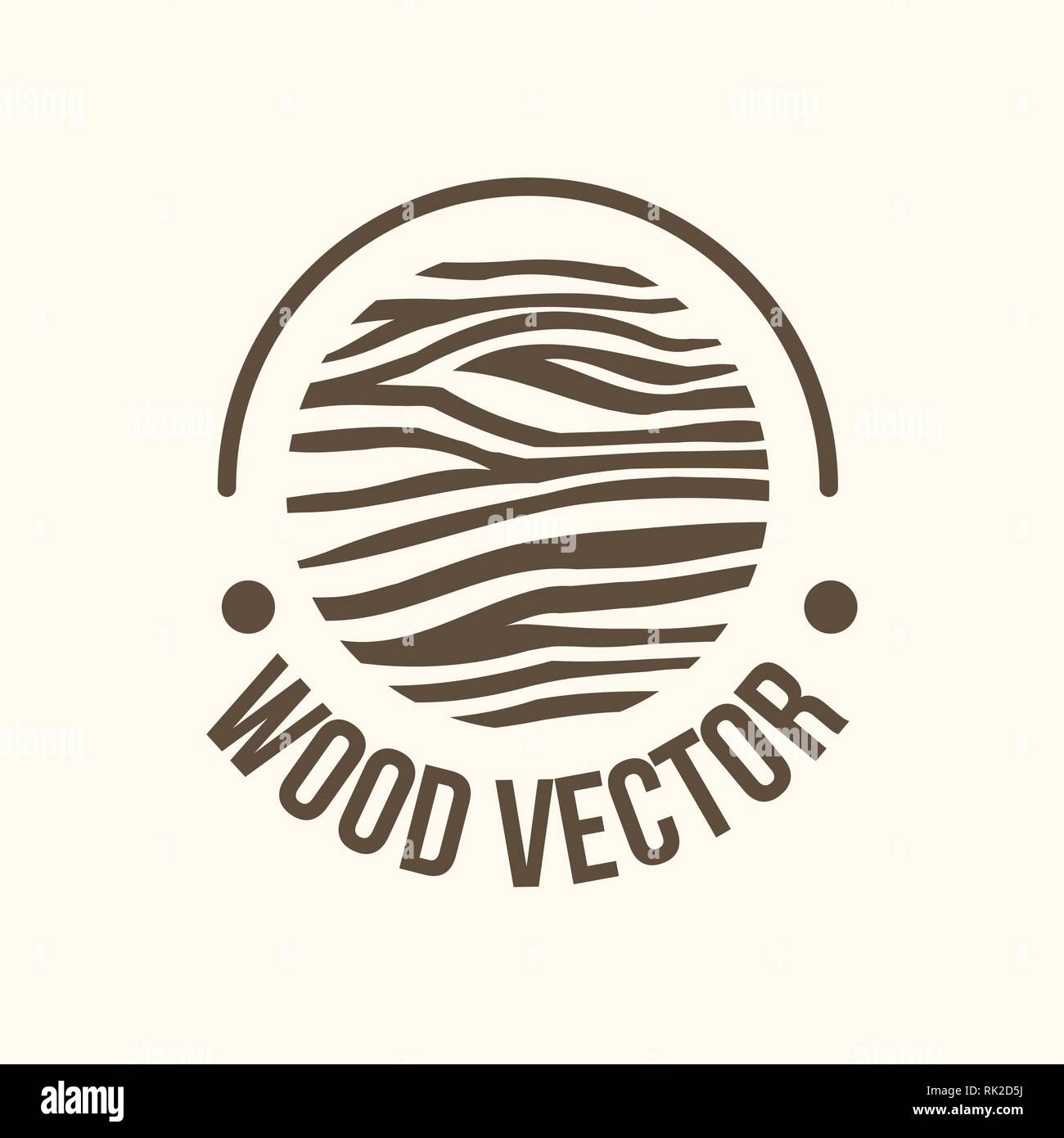 Wood and timber texture symbol logo illustration Stock Vector Image ...