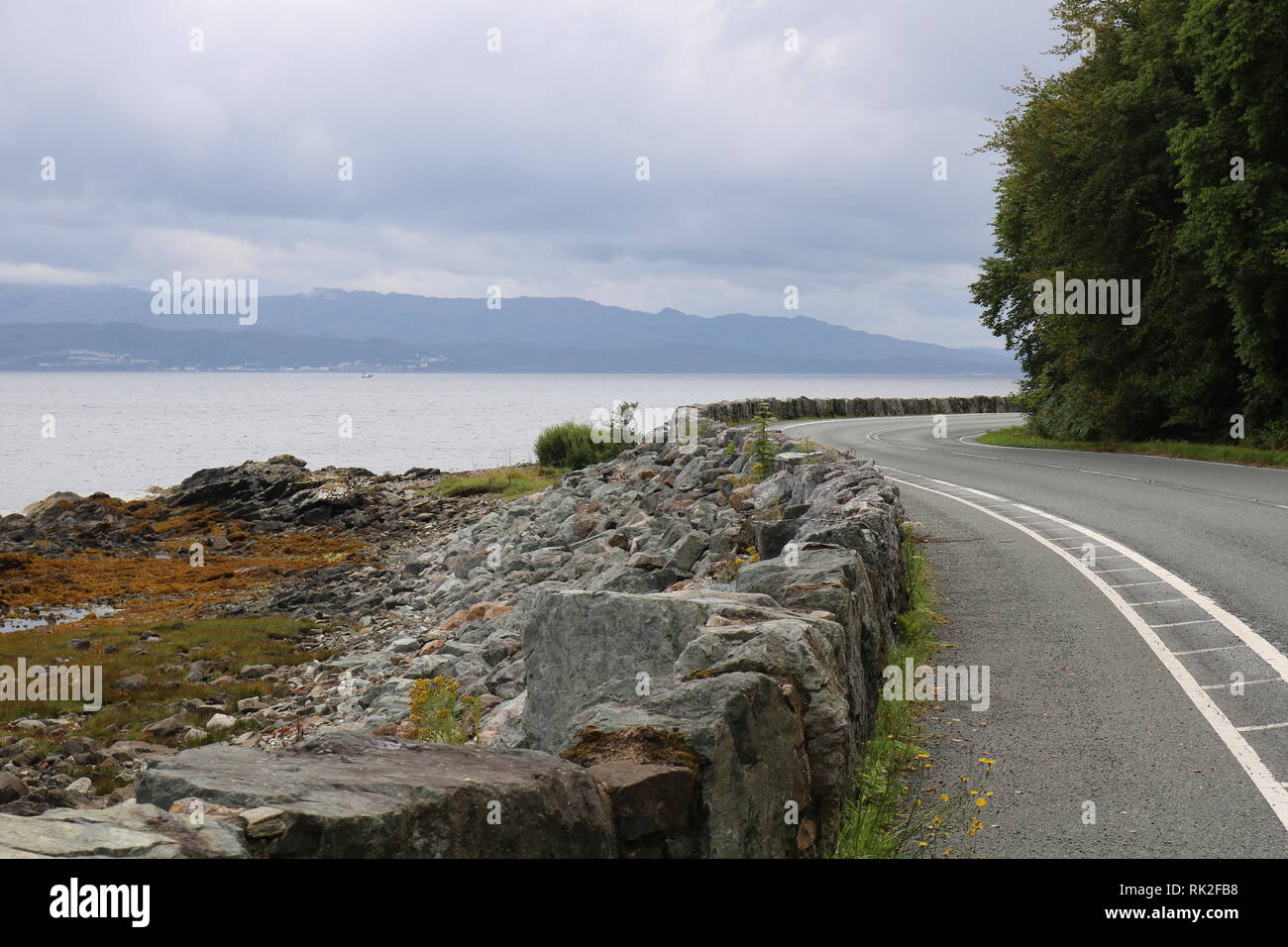 Driving the Scottish Highlands Stock Photo - Alamy